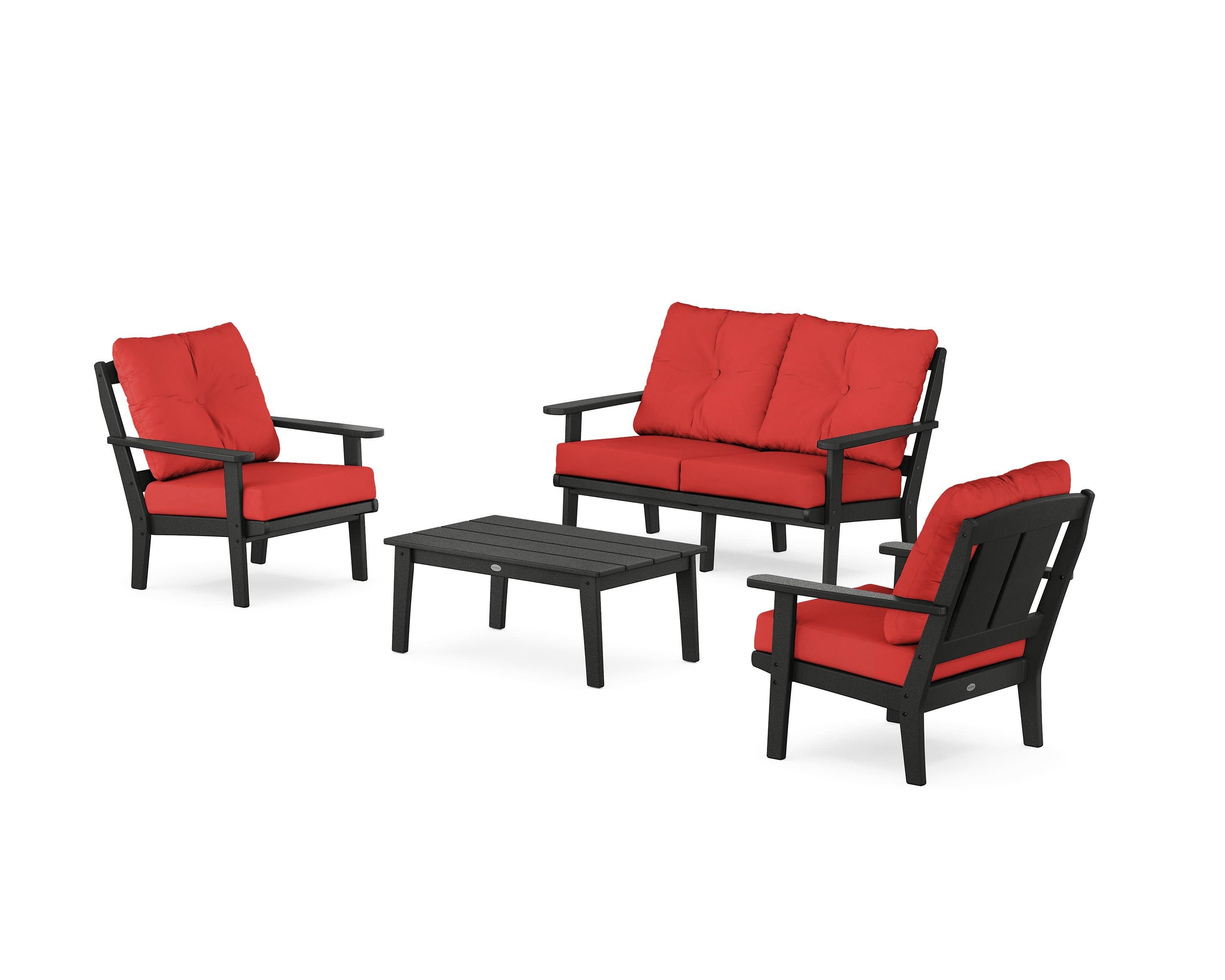 Mission 4-Piece Deep Seating Set with Loveseat
